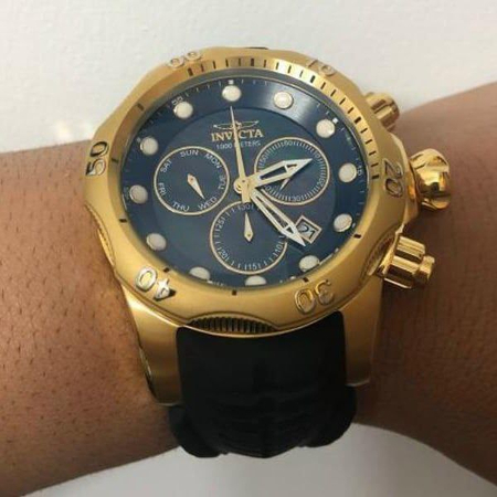 Invicta часы, хронограф, 37195 Bolt Zeus Black, Gold.
Циферблат 53мм.