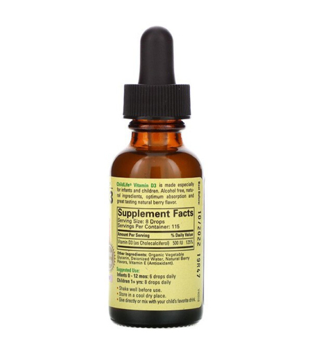 Child life витамин Д3 из США. Vitamin D3 30 ml