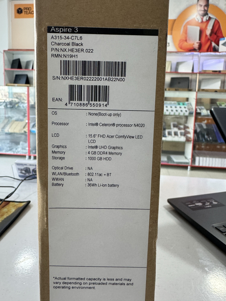 Acer ozro ishlatilgan karobka dokumentlari bilan
