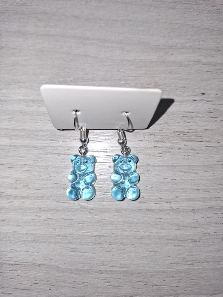 Сережки мишки ручной работы