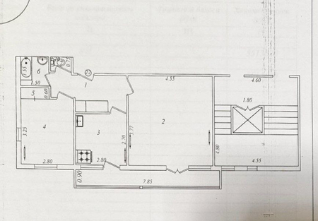 Кора камиш 2/5 да 2/8/9 дом 58м² 3 хона килинган, Зор лакатсада