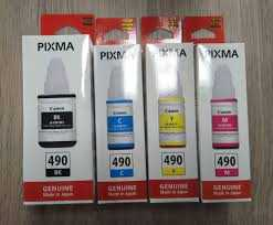 Чернила Canon GI-490B RGB. (Комплект 4 Цвета)