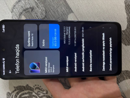 Redmi note 10 128 gb sotiladi