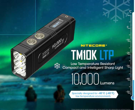 Fonar Nitecore TM10K LTP 10 000 /Мощный перезаряжаемый фонарь