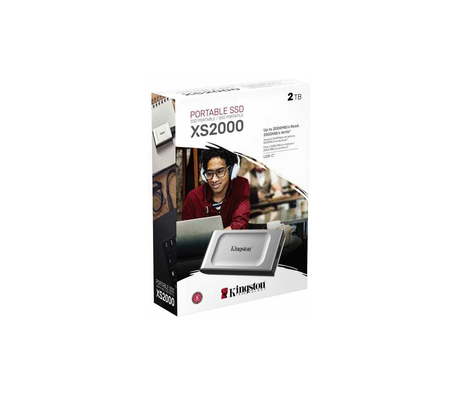 | Внешний диск SSD KINGSTON/XS2000 2T/Bblack USB Type C - USB Type A