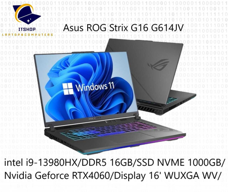 ASUS ROG G614J i9-13980HX/16/1000/RTX4060 8GB/Display 16 FHD+ 165hz/