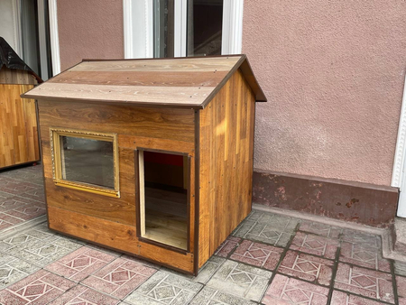 Будка для собаки, домик из ламината