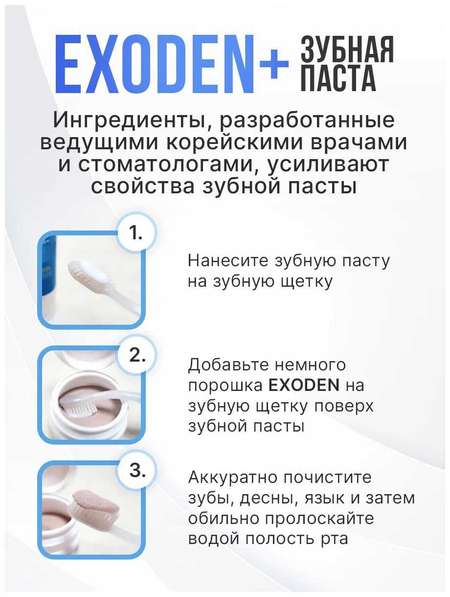уникальный Зубной порошок Exoden