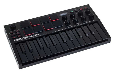 AKAI MPK mini black, midi, миди клавиатура, akai professional