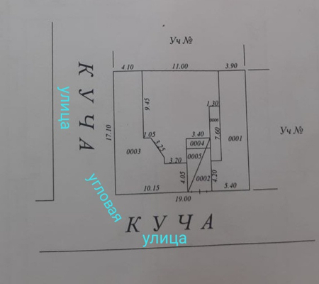 Угловой 3,22 соток Шукурбурхана Ц-Луначарский размер 19х17,10!