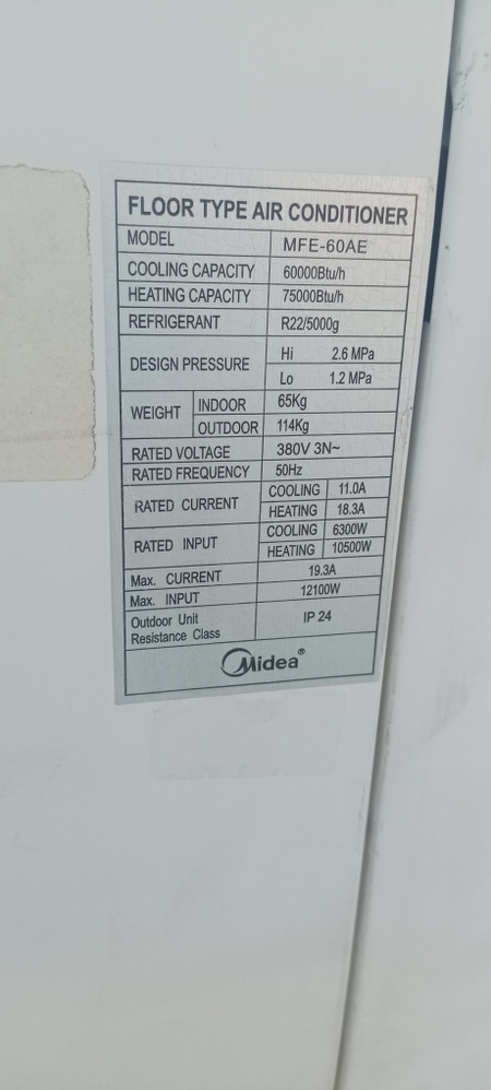 Midea 60 zima let