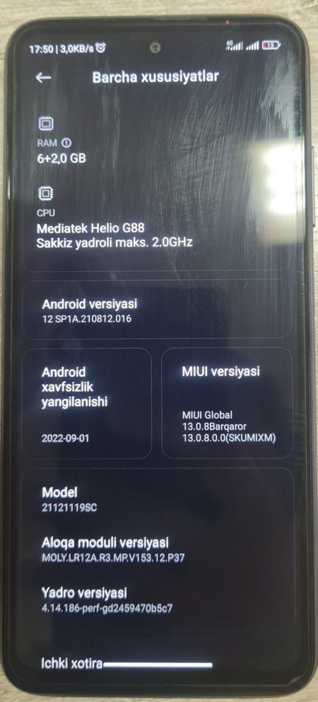 Redmi Note 11 128/6 GB Kafolati bor