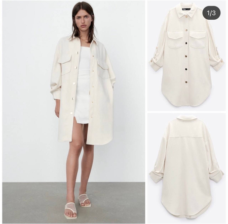 Zara новый сюртук