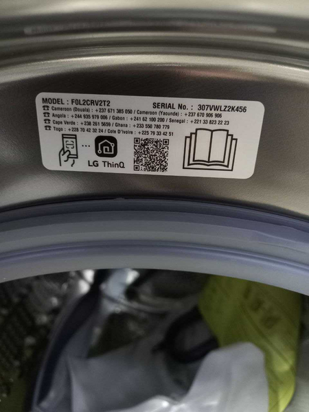 Стиральная машина LG 20/11 кг FOL2CRV2T2  с сушкой