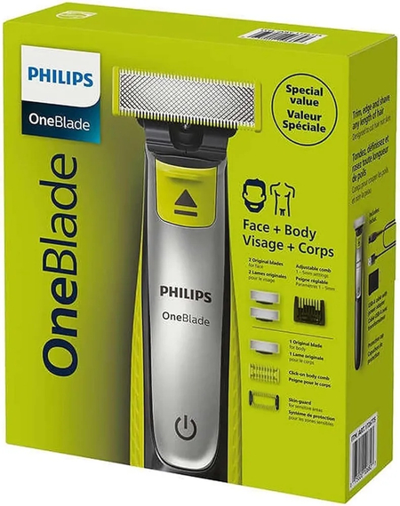 Philips Триммер для бороды, усов и для тела One Blade QP2834