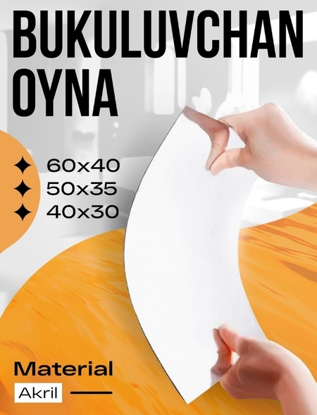 Yumshoq oyna devor uchun