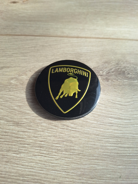 Шильдик Ламборгини 65 мм, Lamborghini nakleyka diskaga 65 mm