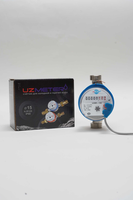 UZMETER suv aqli schetchik+modem noturar va uy uchun bor dn15 dn20