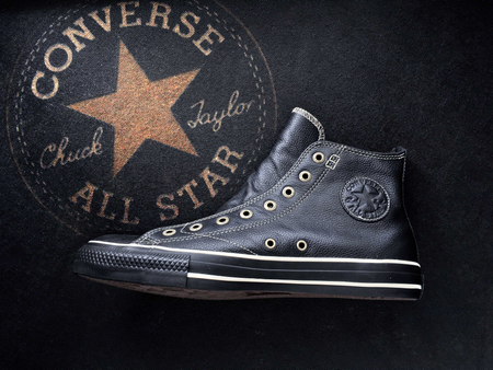 DEADSTOCK CONVERSE® Chuck Taylor All Star EUROPEAN Leather Hi — 28.5cm