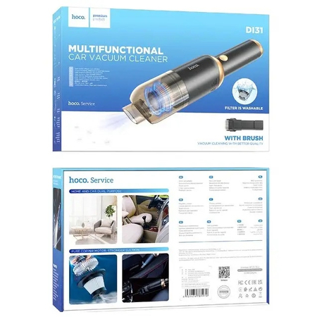 Автопылесос Hoco multifunctional car Vacuum cleaner DI31 с фонариком