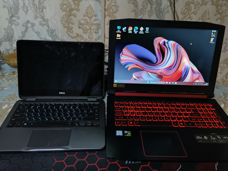 Acer Nitro 5 + DELL 360° ekran sensir ideal  holatda