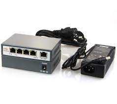 POE-31004P коммутатор PoE 4+1 порта