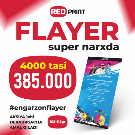 Aksiya! Flaer 97 so'mdan