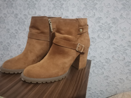 Сапоги Bershka, замшевые