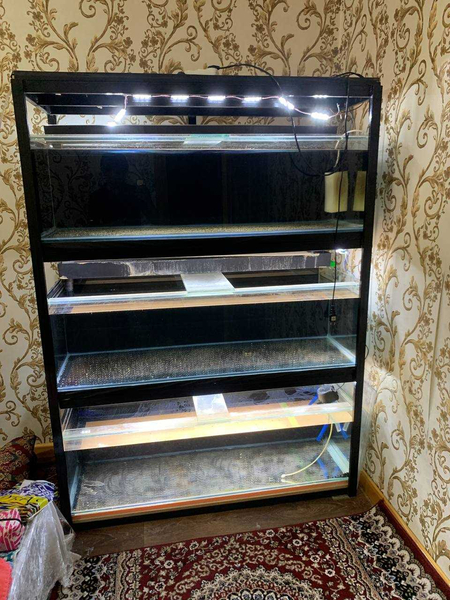 Akvarium stelaj sotiladi 320 litrdan 3 ta