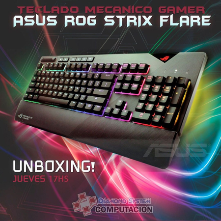 СКИДКА! RU/ENG Asus Rog Strix Flare Механическая Клавиатура
