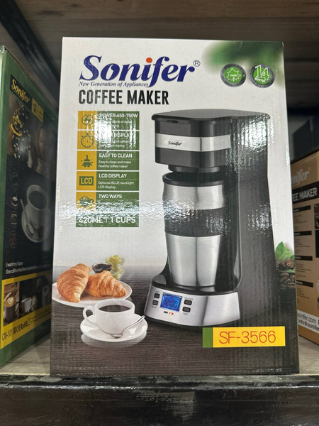 2в1 Капельная кофеварка кофемашина эспрессо американо Sonifer sf-3566