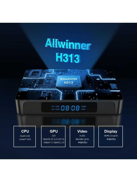 tv box X96Q PRO DDR/флеш-память: 2/16 ГБ (есть 4/32 ГБ цена другая)