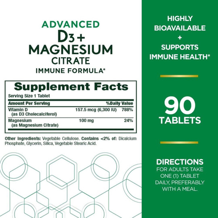 Natures Bounty Anvanced Magnesium D3