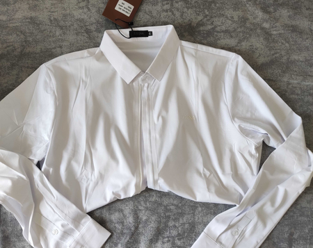 Рубашка zegna 3xl 52 на рост:176см белоснежный цвет рубашка на молнии