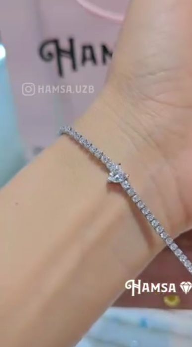 браслет серебро hamsa