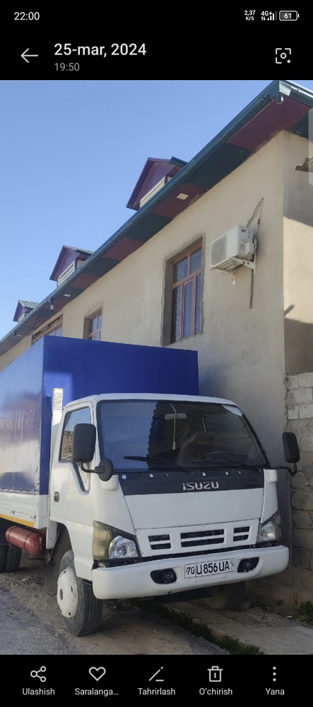 Isuzu pul topar moshina sirochni sotiladi