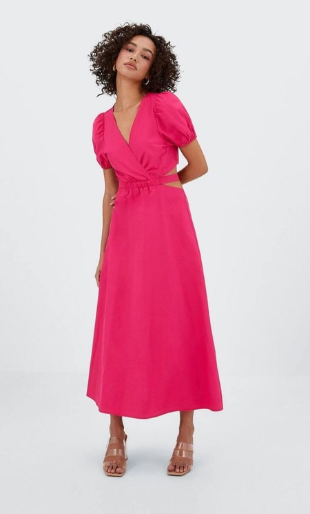 Розовое платье Stradivarius, L