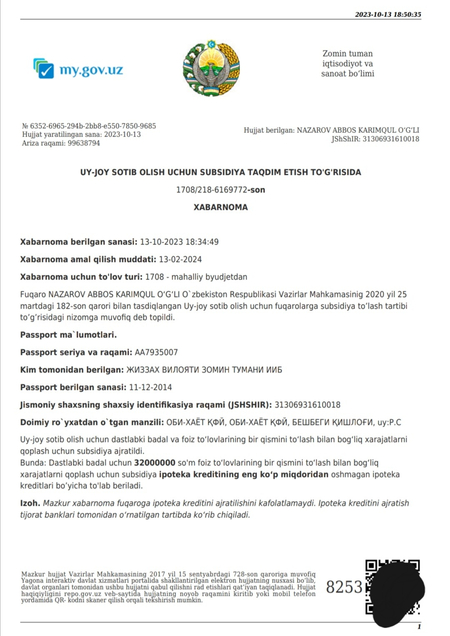 Online Davlat Xizmatlari