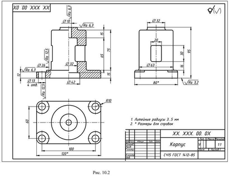 Автокад Autocad детал чизмасини чизишга ёрдам берамиз