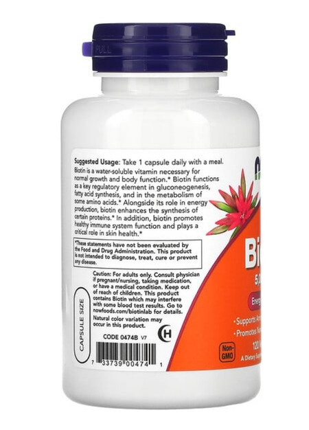 Biotin Биотин soch uchun vitamin