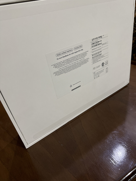 Apple macbook air M3 16gb 512gb