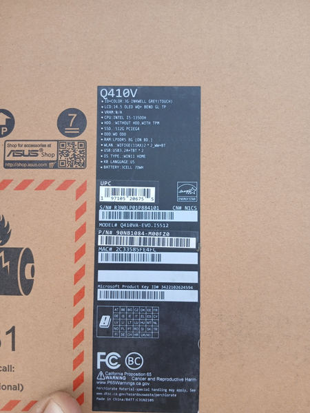 Asus Zenbook 14x Oled Grey срочна