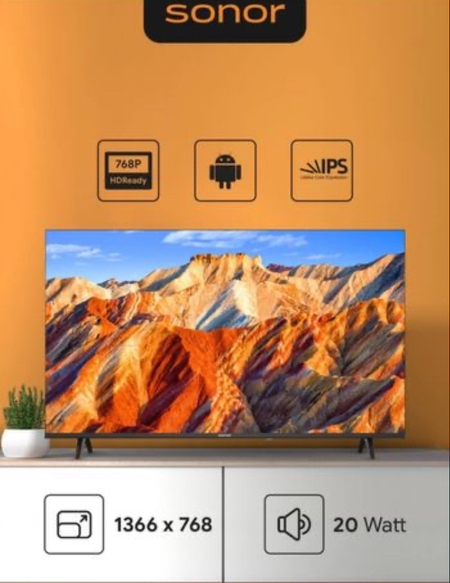 Sonor 32 SNR100S Smart Android Tv. Для Дома.