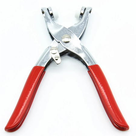 Liboslarga piston tugma qadash qisqichi