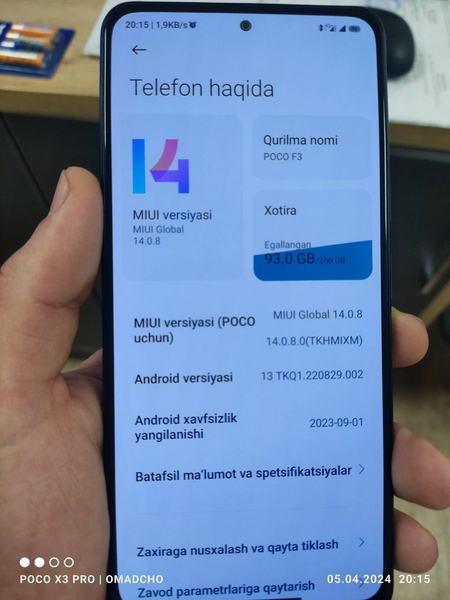 Poco f3 edialni..8/256