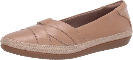 Clarks, Danelly Shine. Кожаные лоферы эспадрильи из США. Ориг.  39.5