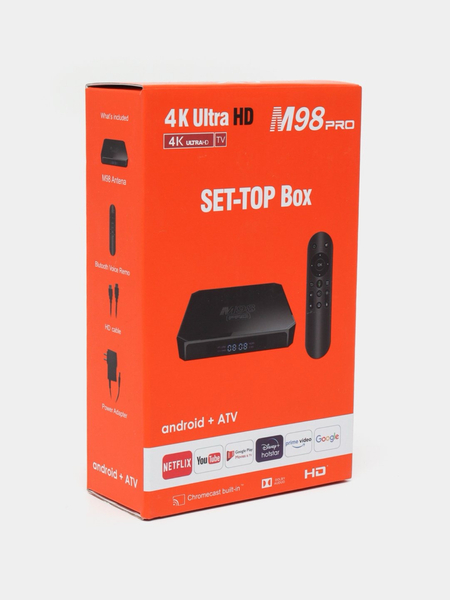 Smart-tv приставка тв бокс android tv M98 -M9