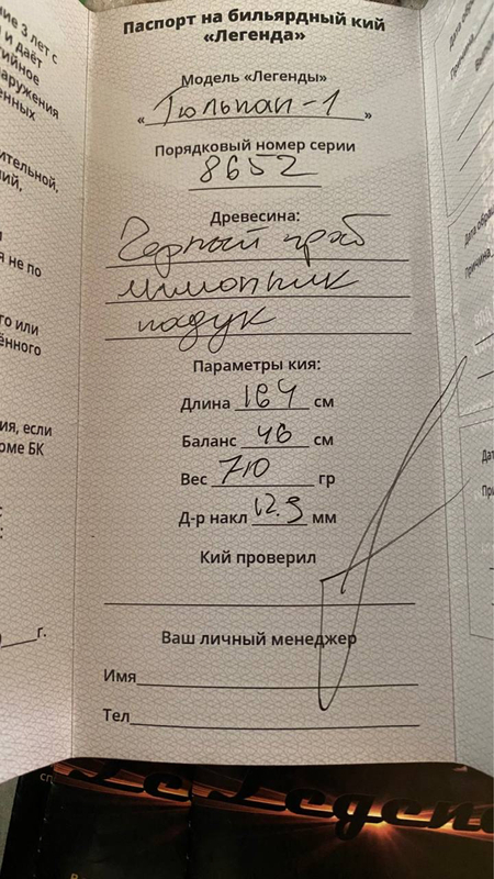 Бильярдный кий
