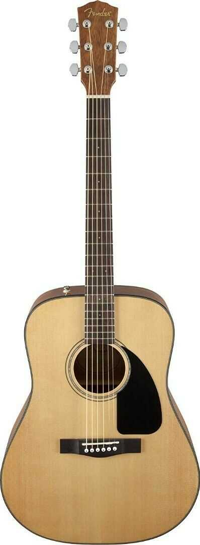 Fender CD-60  NAT . Dreadnought с фирменным жестким чехлом . Новая