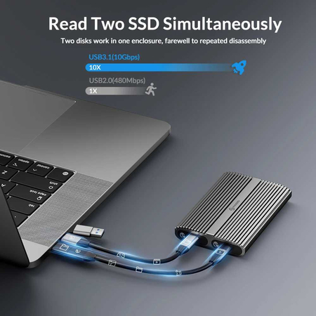 Двойной корпус для SSD m2 Nvme